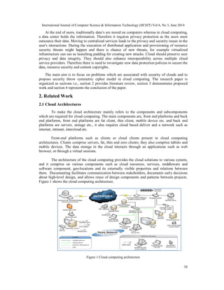 Cloud computing security through symmetric cipher model | PDF