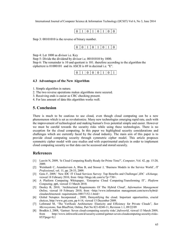 Cloud Computing Security Through Symmetric Cipher Model Pdf