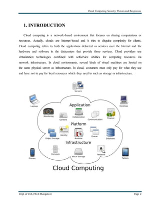 Cloud computing seminar report | DOCX