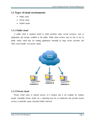 Cloud computing seminar report | DOCX