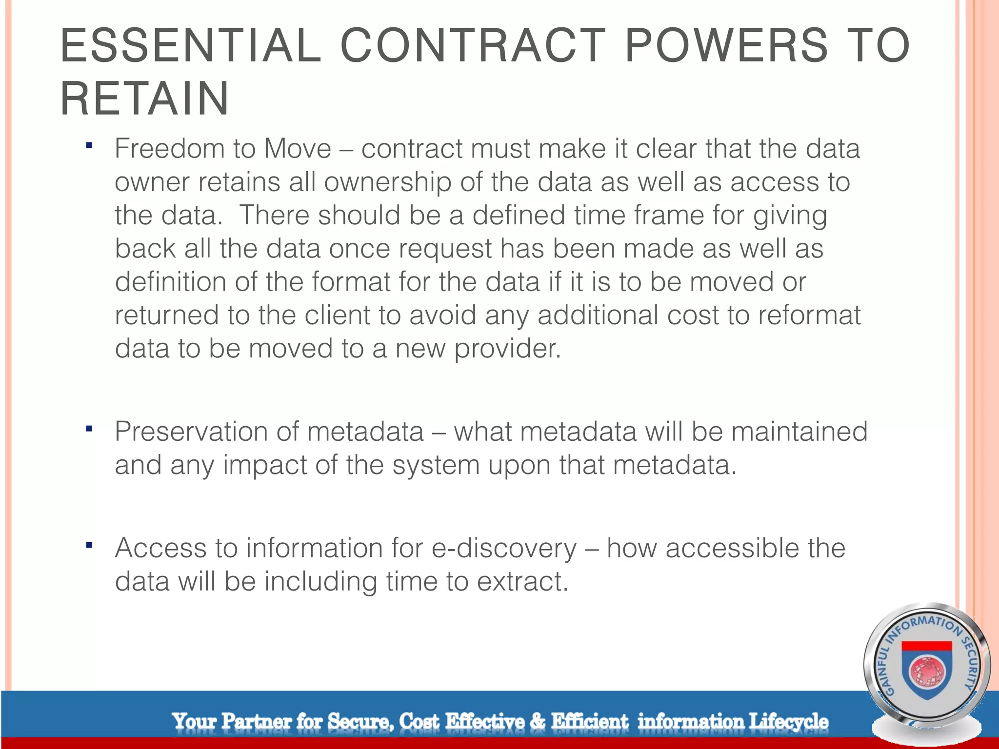 Cloud computing & service level agreements | PPT