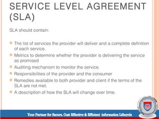 Cloud computing & service level agreements | PPT