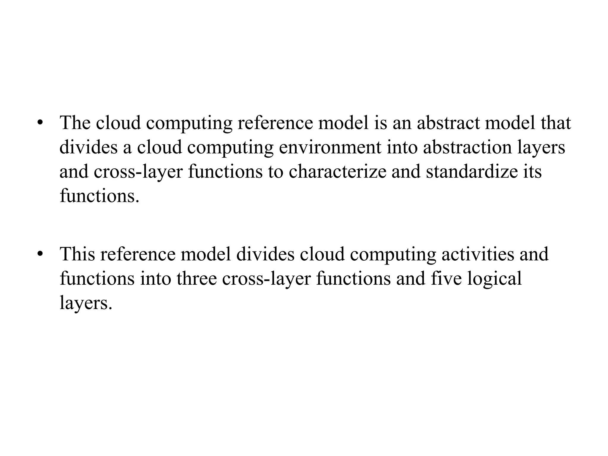CLOUD COMPUTING SERVICES - Cloud Reference Modal | PPTX