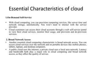 CLOUD COMPUTING SERVICES - Cloud Reference Modal | PPTX