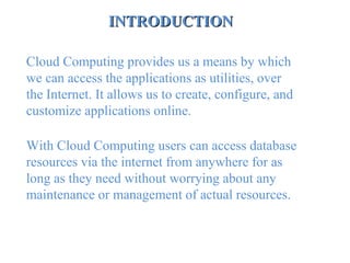 Cloud computing simple ppt | PPT