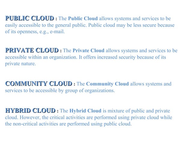 Cloud computing simple ppt | PPT