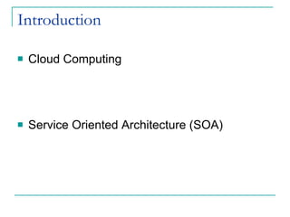 Cloud Computing & Soa | PPT
