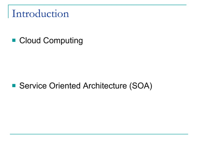 Cloud Computing & Soa | PPT