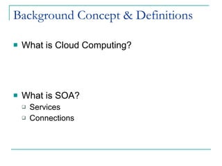 Cloud Computing & Soa | PPT
