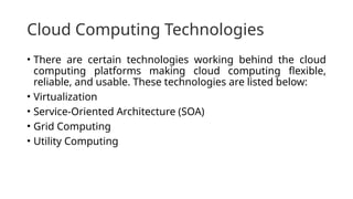 presentation of Cloud Computing Technologies.pptx