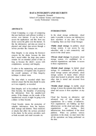 Cloud computing term paper | DOCX | Cloud Computing | Internet