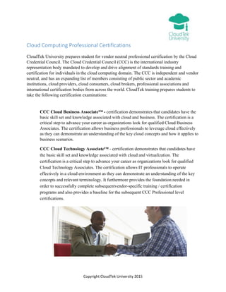 Cloud computing training what's right for me | PDF