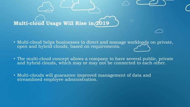 Cloud Computing Trends 2019 | PPT