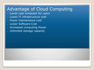 Cloud computing tutorial for beginners | PPTX
