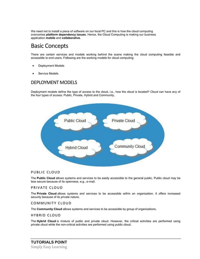 Cloud computing tutorial | PDF