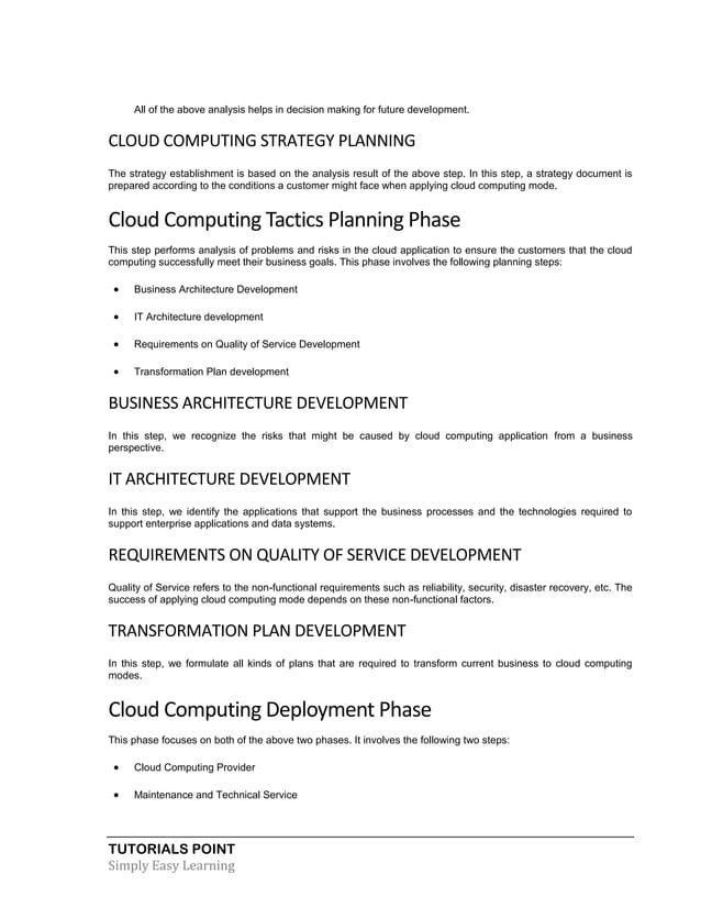 Cloud computing tutorial | PDF