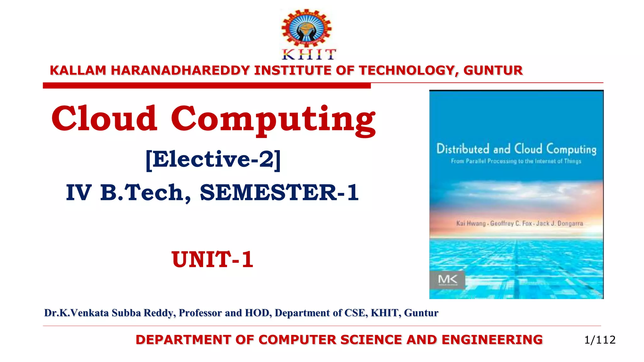 Cloud Computing Unit 1 Ppt