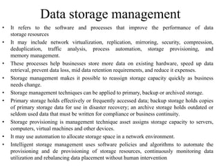 Introduction to Data Storage and Cloud Computing | PPTX