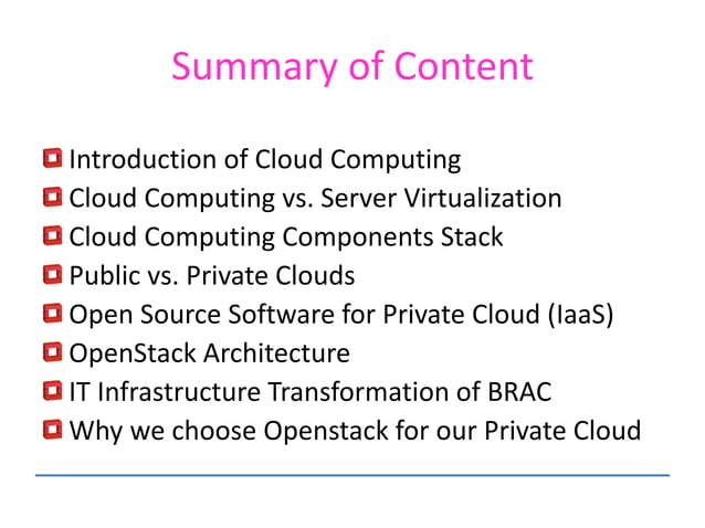 Cloud Computing using OpenStack | PPT