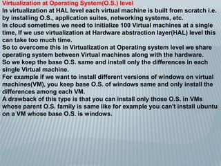 Cloud computing virtulization | PPTX