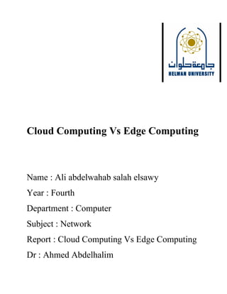 Cloud computing vs edge computing | PDF