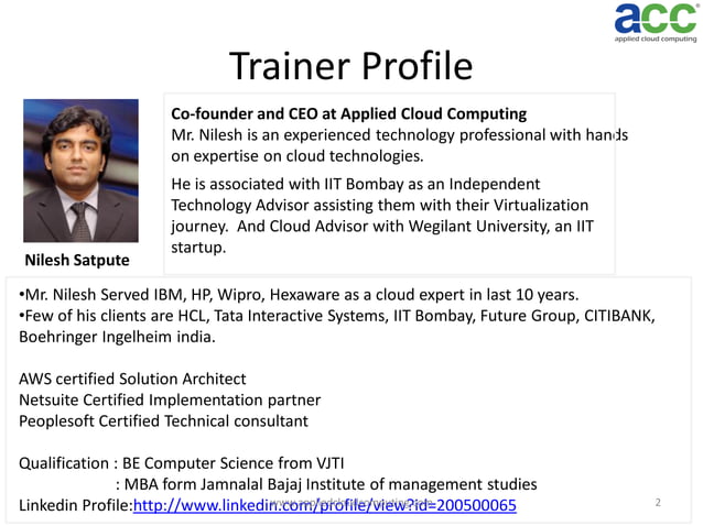 Cloud computing workshop at IIT bombay | PPT