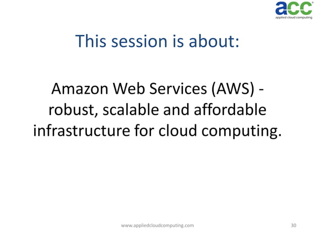 Cloud computing workshop at IIT bombay | PPT