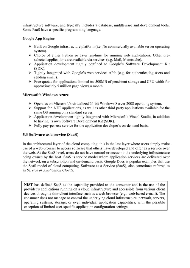 Cloud computing writeup | PDF