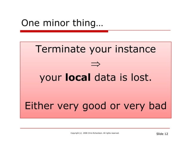 Developing and Deploying Java applications on the Amazon Elastic Compute Cloud (CloudCon East 08 ...
