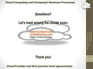 Cloud cpmputing and busness processes | PPSX