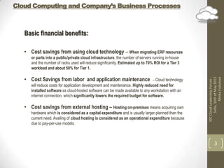 Cloud cpmputing and busness processes | PPSX