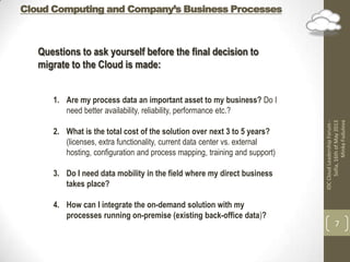 Cloud cpmputing and busness processes | PPSX