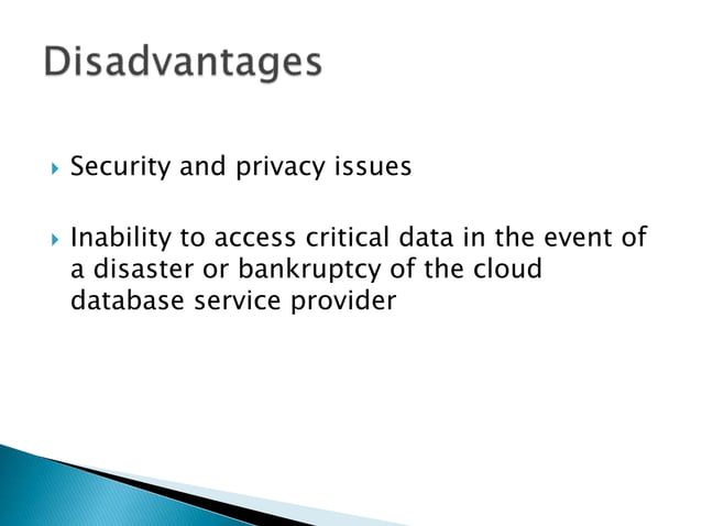 Inroduction To Cloud Databases Ppt