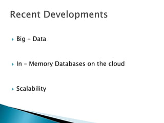Inroduction to Cloud databases | PPTX