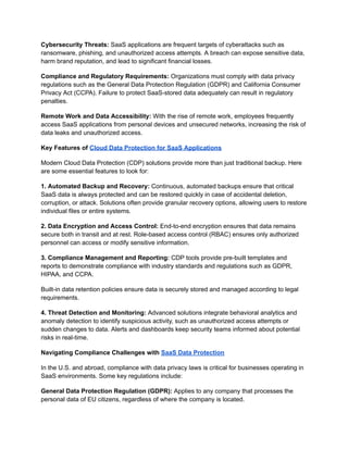 Cloud Data Protection for SaaS Applications is Essential for Data ...