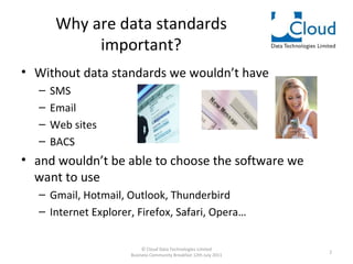 How data standards can help you streamline your business Rev A | PPT