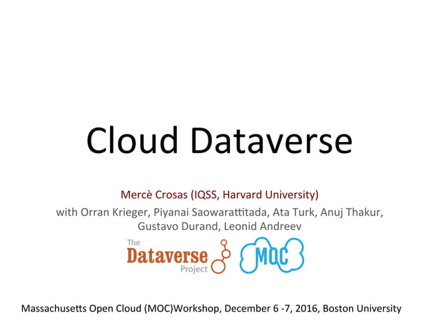 Cloud Dataverse | PPT