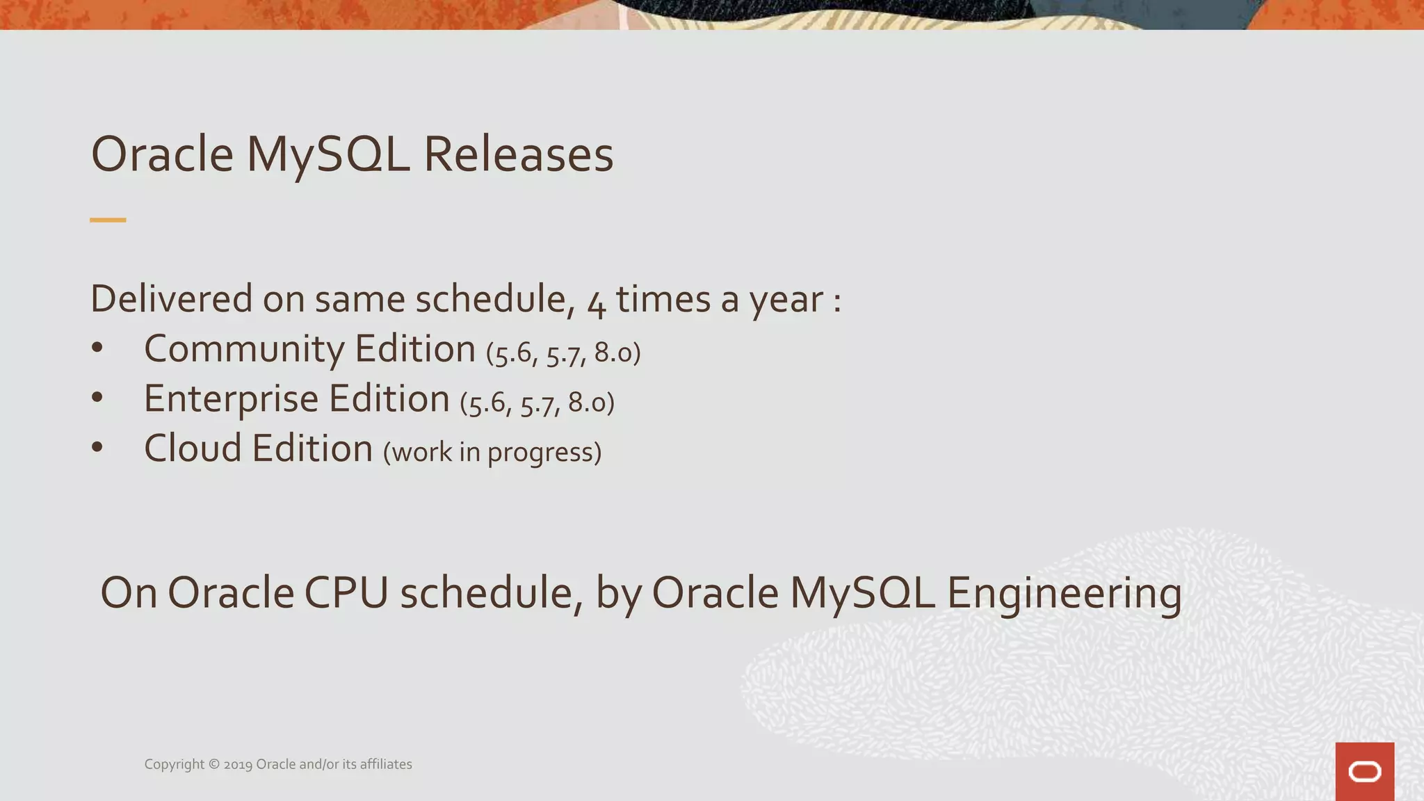 MySQL, An Open Source Ecosystem, Oracle Modern Cloud Day, Oslo, November 21, 2019 | PPT