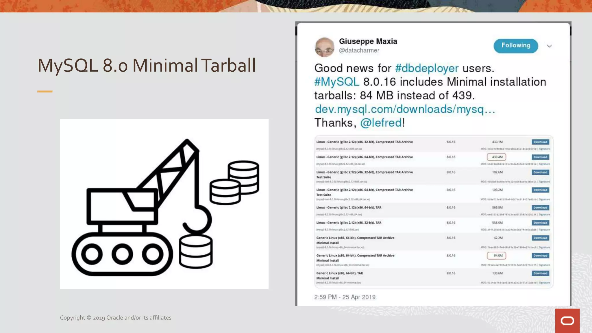 MySQL, An Open Source Ecosystem, Oracle Modern Cloud Day, Oslo, November 21, 2019 | PPT