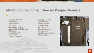 MySQL, An Open Source Ecosystem, Oracle Modern Cloud Day, Oslo ...