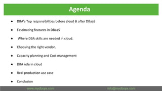 Evolution of DBA in the Cloud Era | PDF