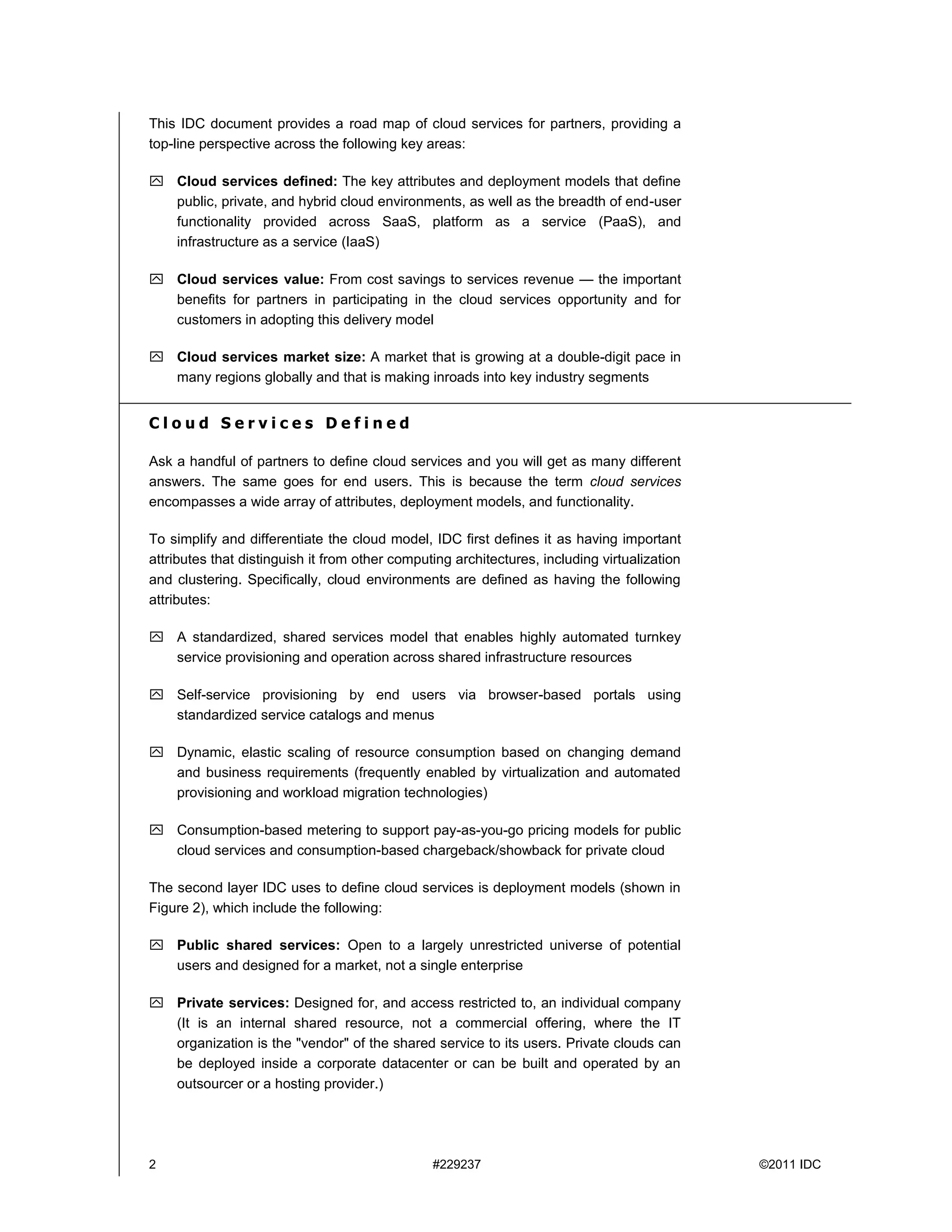 Cloud definitions and market opportunities | PDF