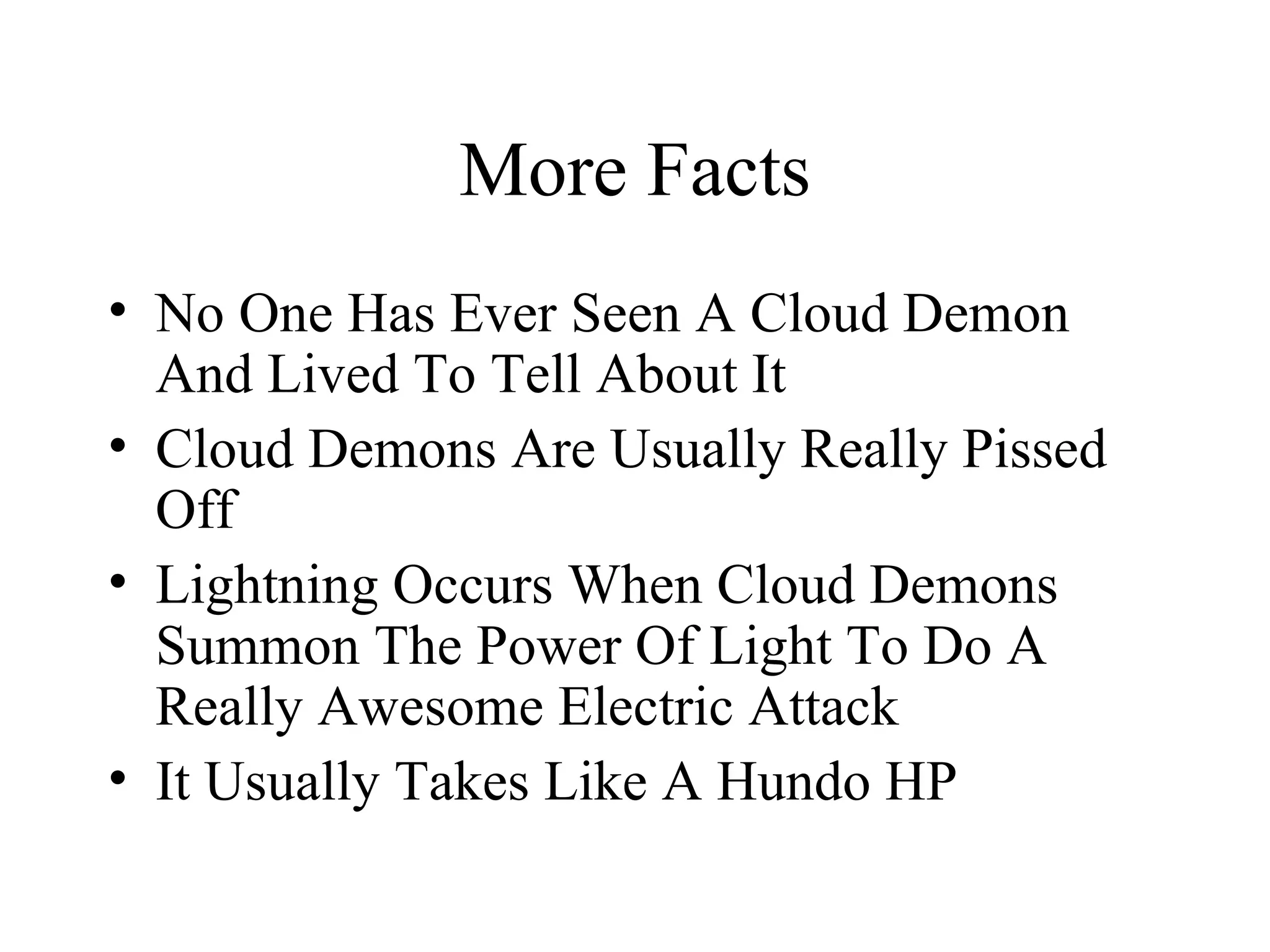 Cloud Demons | PPT