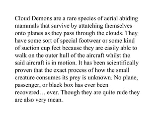 Cloud Demons | PPT | Cloud Computing | Internet