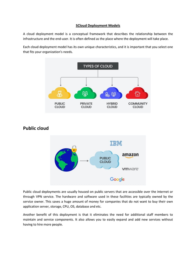 Cloud Deployment Models.pdf | Cloud Computing | Internet