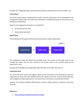 Cloud Deployment Models.pdf | Cloud Computing | Internet