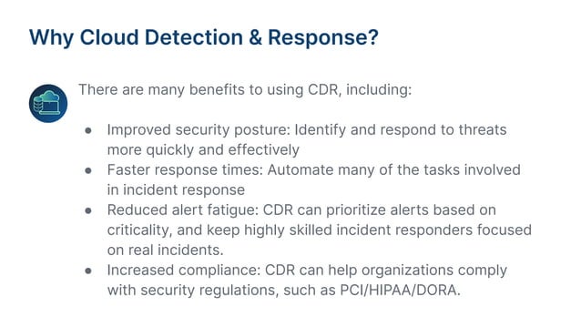 Cloud Detection & Response - Solutions - | PPT