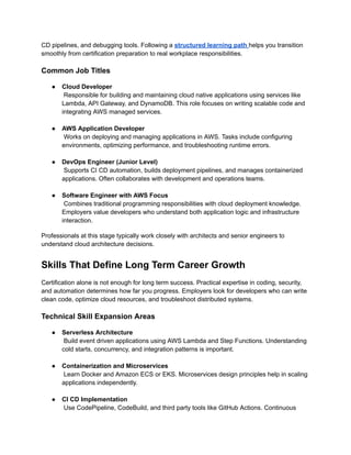Cloud Developer Career Path After AWS Developer Associate Certification ...