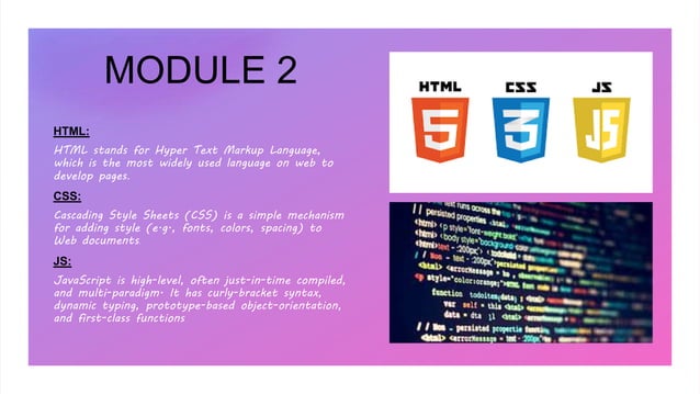 Cloud development using html css and js | PPT