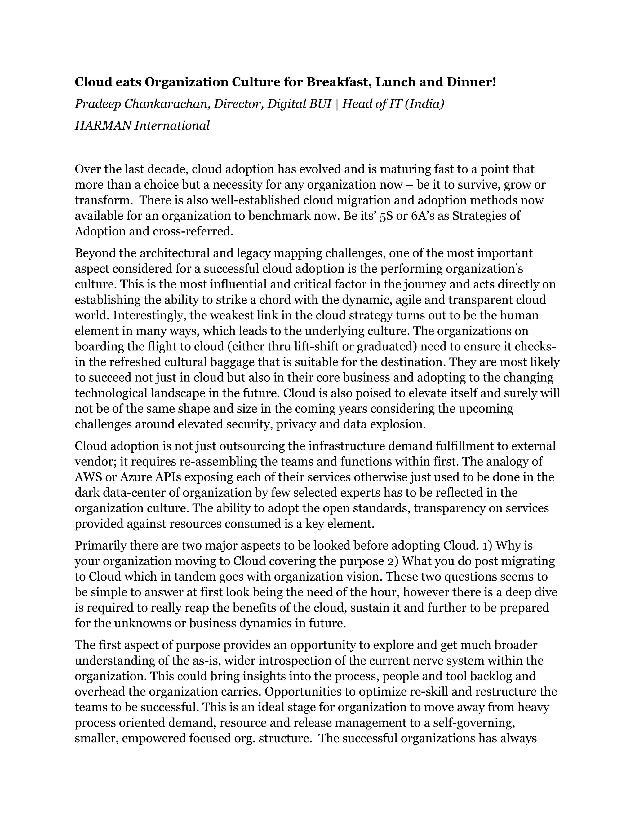 Cloud eats organization culture | PDF